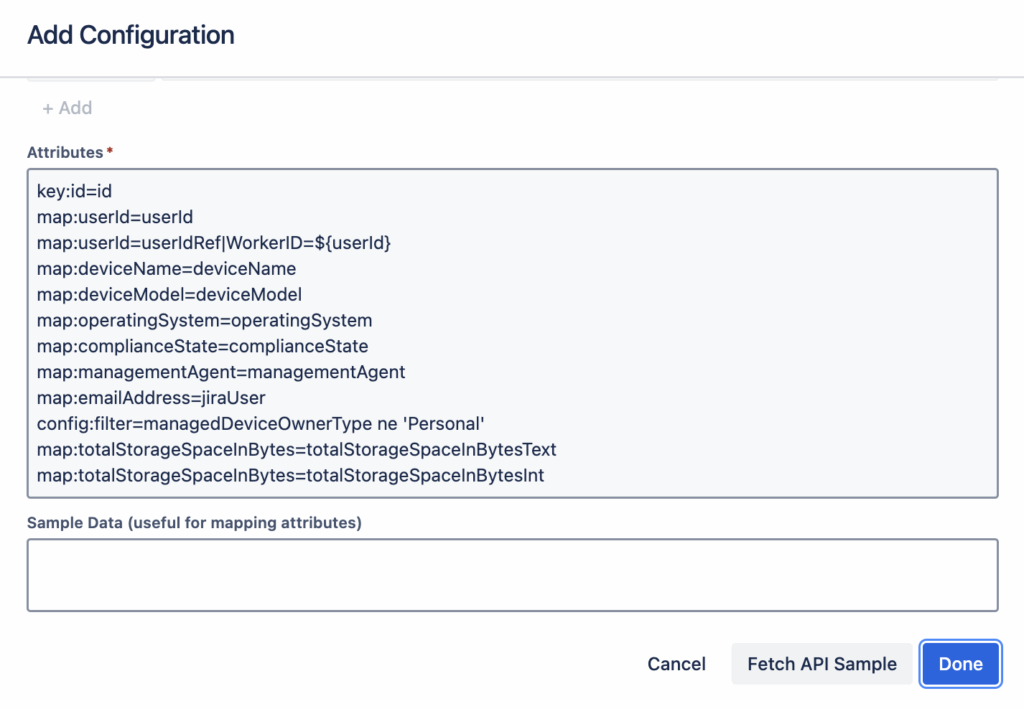 Schema Mapping in Jira Assets with OnLink - Onward